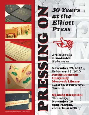 Tonight! Pressing On: 30 Years at the Elliott Press » Spaceworks
