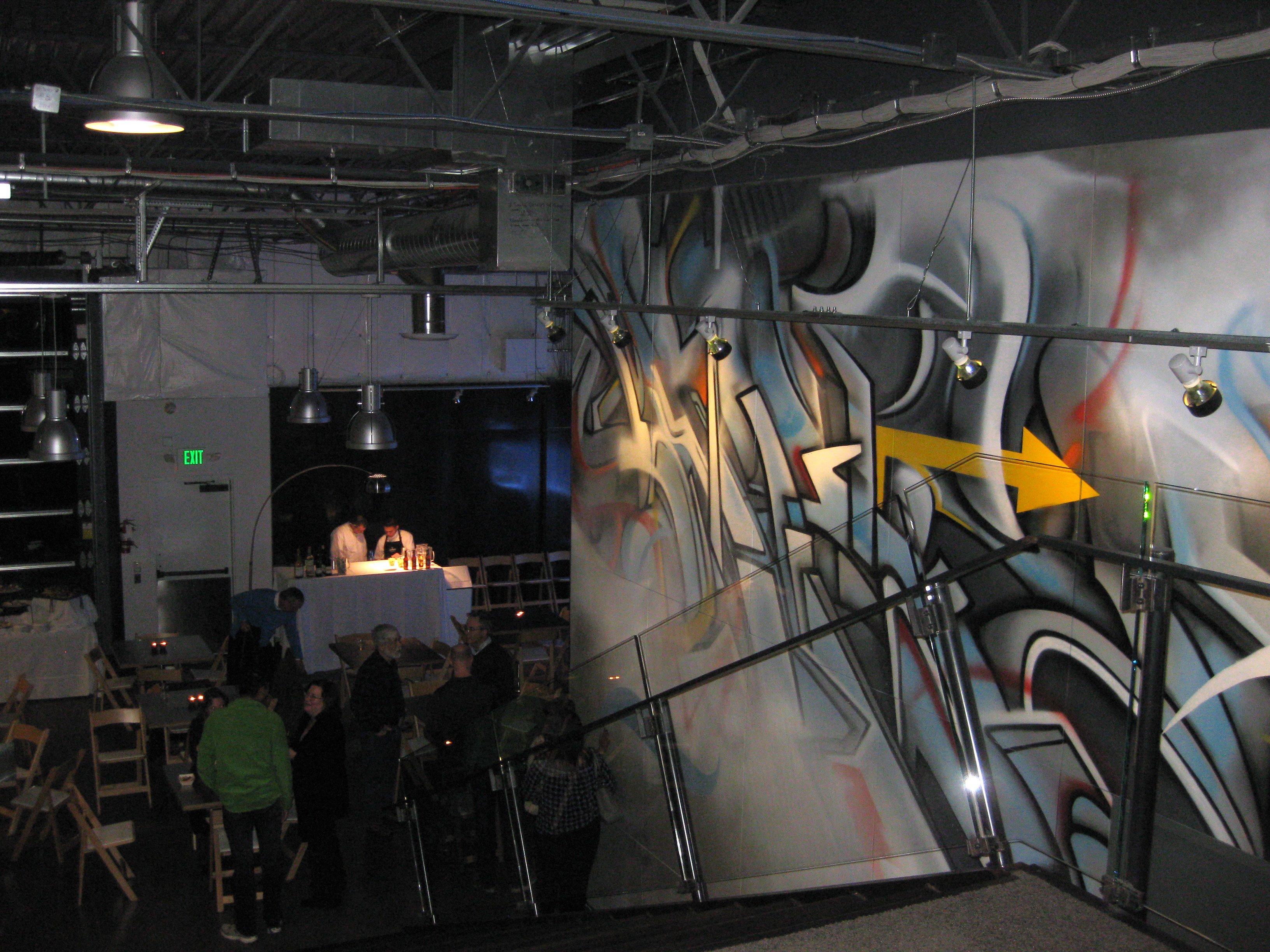 Fab-5 hits new high with indoor graffiti commission » Spaceworks Tacoma
