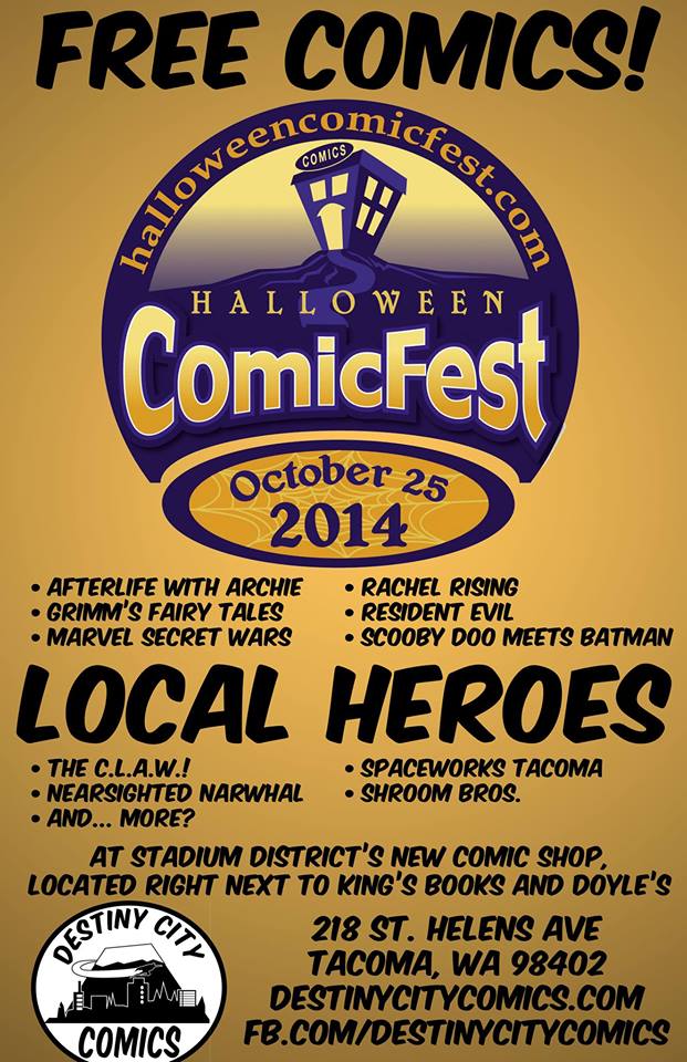 Halloween ComicFest at Tacoma’s Newest Comic Shop » Spaceworks
