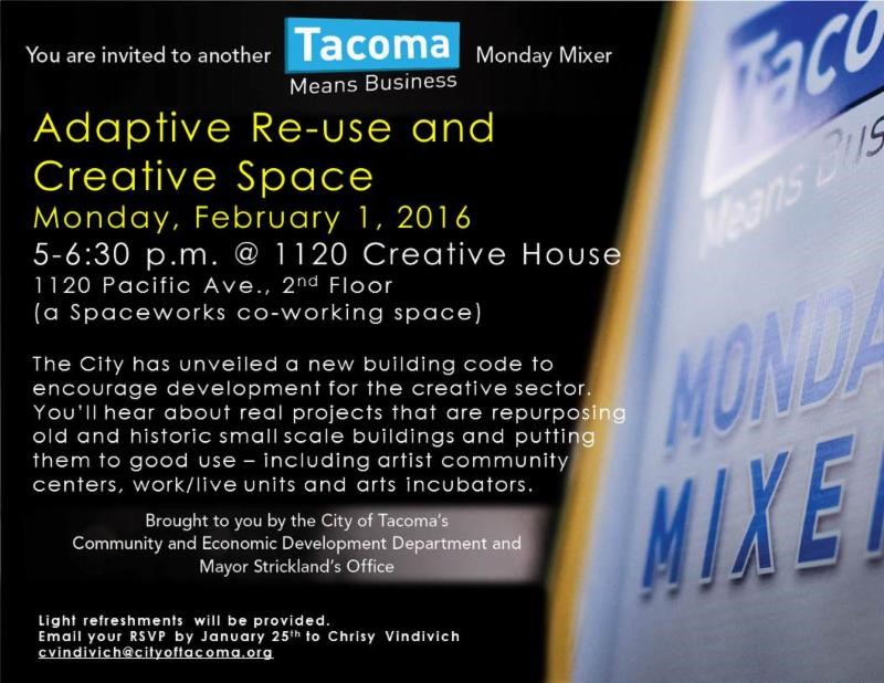 City Hosts Monday Mixer on Adaptive Re-use and Creative Space » Spaceworks